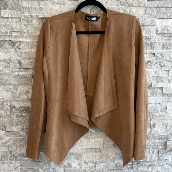 Jackets & Coats | Fall Jacket Swayed Material Light Mocha Carmel Color ...